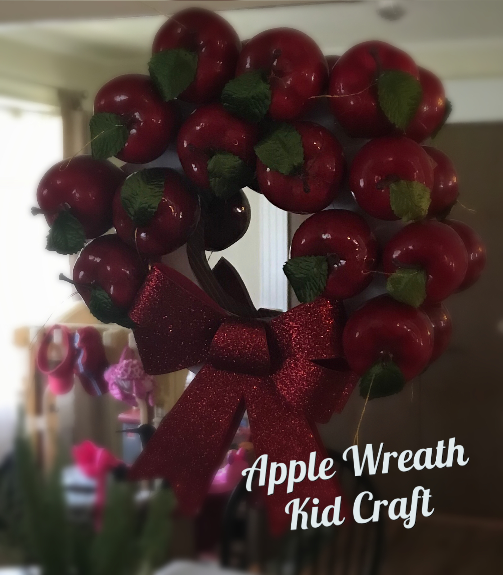 Apple Wreath Craft for Kids - A Touch of Salt and Love